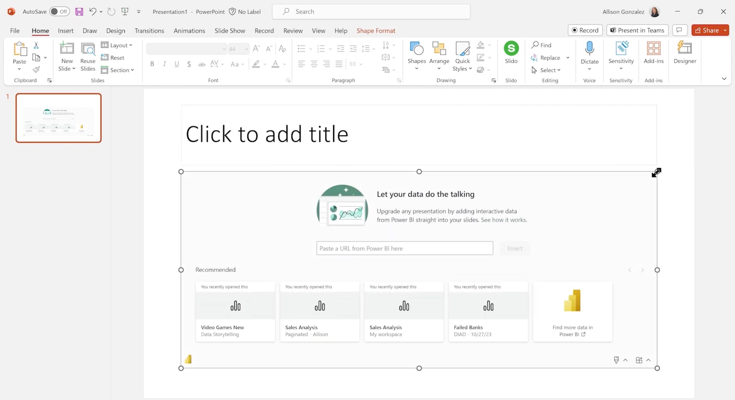 How to Embed a Power BI Report in PowerPoint - and How to Present it on ...
